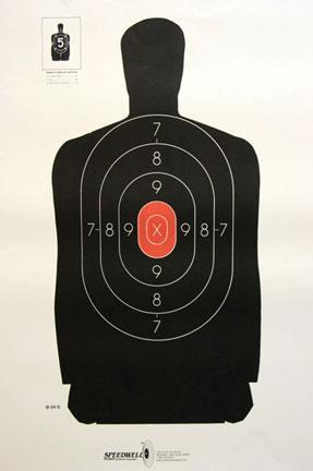 Speedwell Targets Official NRA Police Qualification Silhouette Police ...