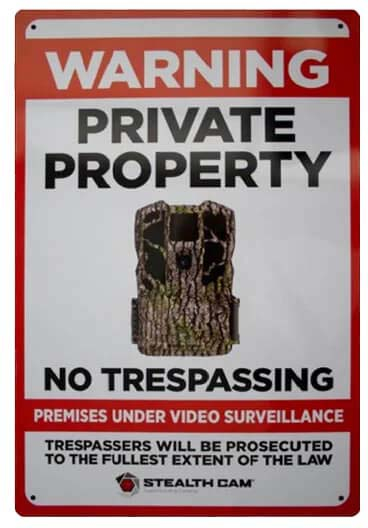 Stealth Cam Video Surveillance Signs Review - The Civil War