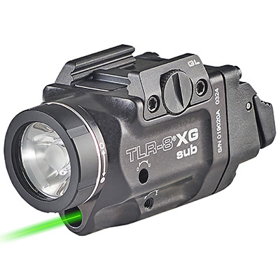 Streamlight TLR-8 G Sub LED 500 Lumens Weapon Light w/ Green Laser | 3. ...