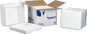 Tegrant ThermoSafe 355 Insulated Shipper, Expanded Polystyrene Foam ...