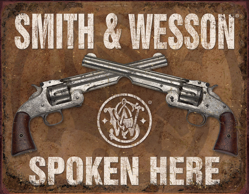 Tin Signs S&W Spoken Here Tin Sign Review - The Professional Gunfighter