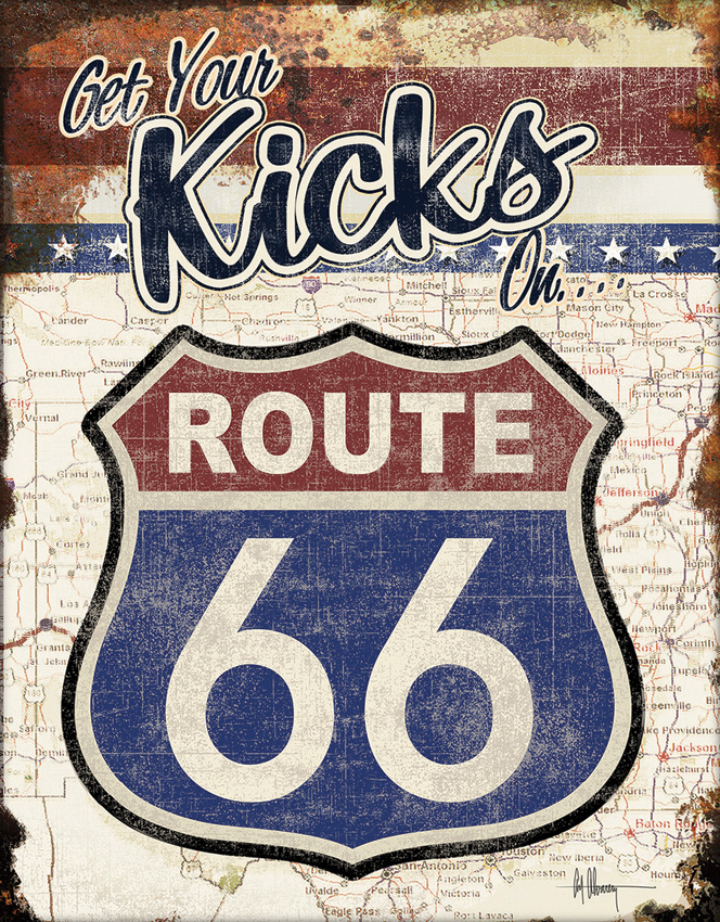 Tin Signs Your Kicks Route 66 Sign Review - The Civil War