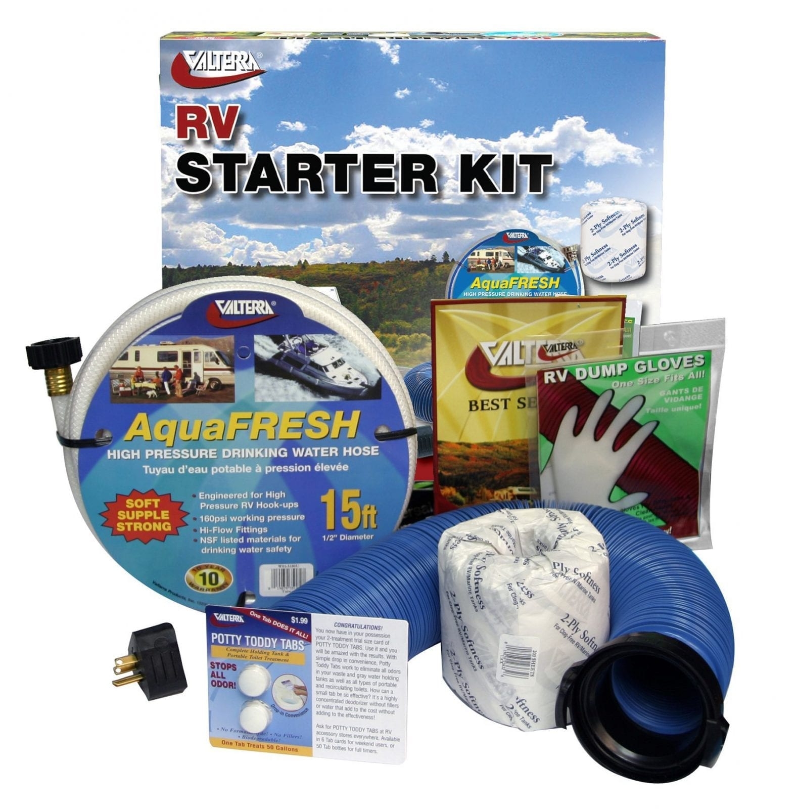 Valterra Basic RV Accessory Starter Kit With Potty Toddy Review - The ...