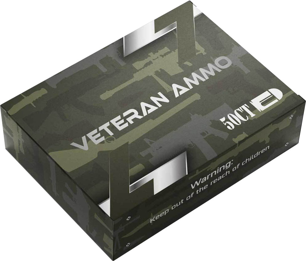 Veteran Ammo 9mm 124 Grain Hollow Point Pistol Ammunition HMBX-9-11 ...