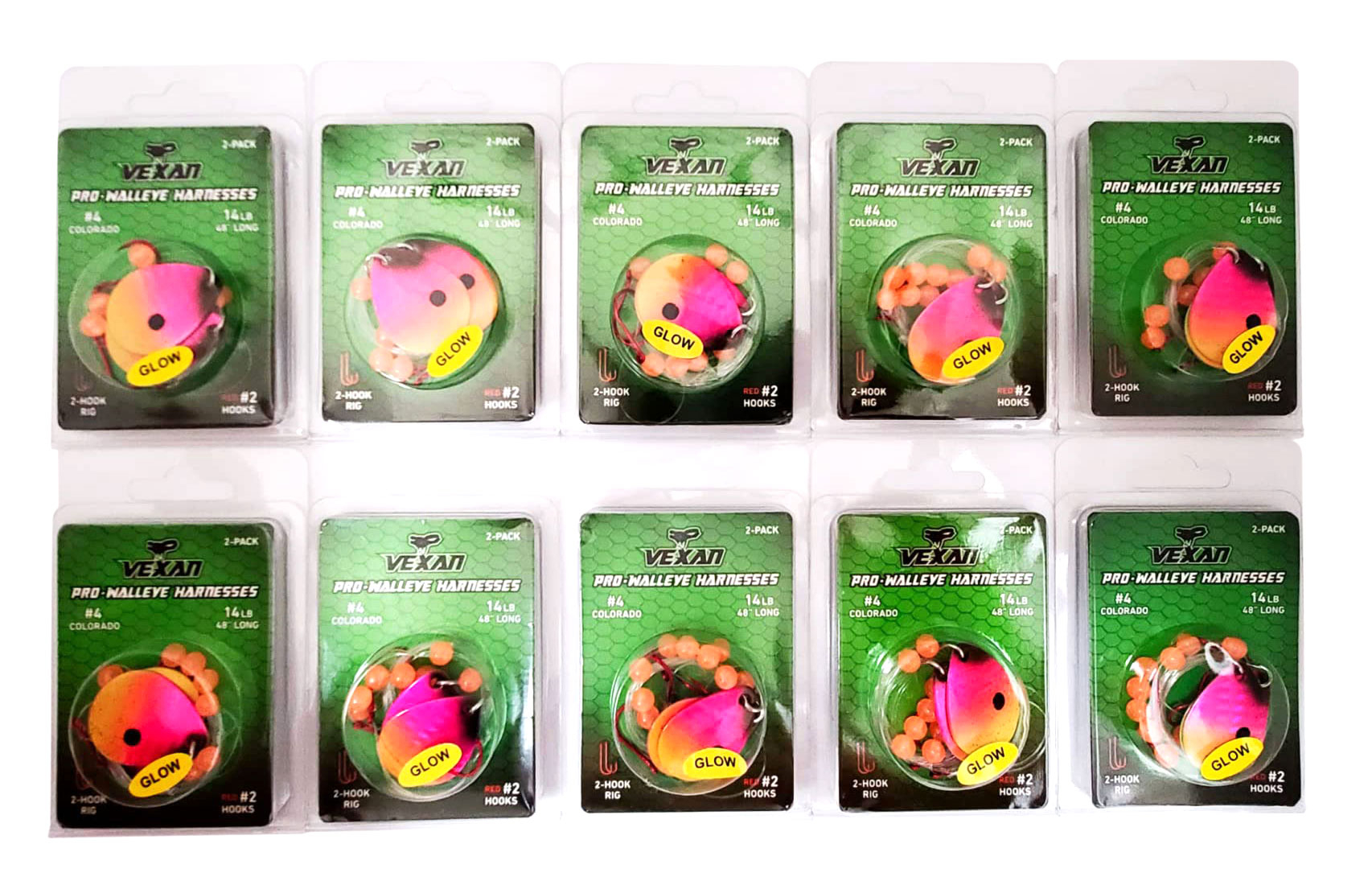 Vexan Crazy Corn Ten Walleye Crawler Harness Review - The Civil War