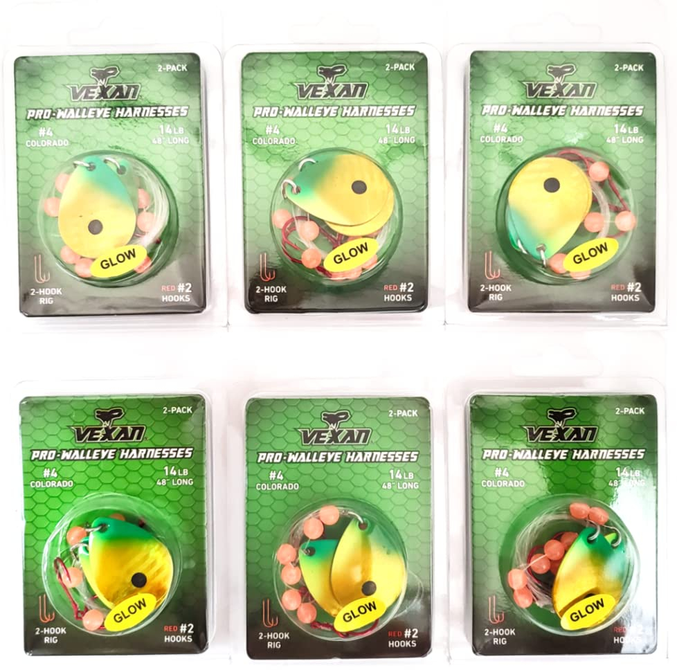 Vexan Fire Ant Six Walleye Crawler Harness 2-Packs Review - The Civil War