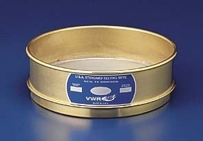 VWR Testing Sieves, 60BS12I, 12" Brass Frame, Stainless Steel Wire ...