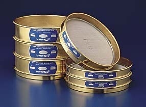 VWR Testing Sieves, 8 Brass Frame, Stainless Steel Wire Cloth 3inBS8F ...