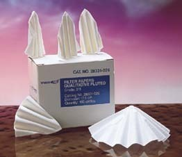 VWR Grade 315, Crepe Fluted Circles, Folded, Qualitative 28331-081 ...