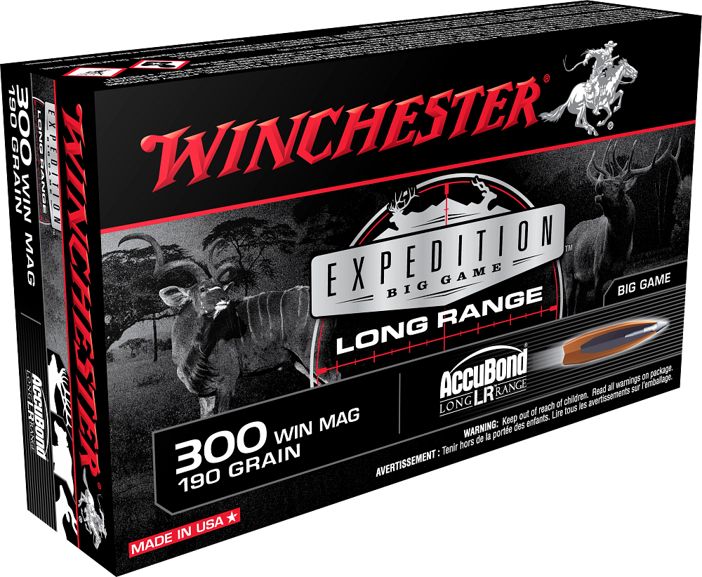 Winchester Ammo S300LR Expedition Big Game 300 Win Mag 190 Gr AccuBond ...