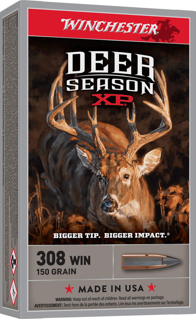 Winchester Deer Season XP .308 Win 150gr Extreme Point Rifle Ammunition ...