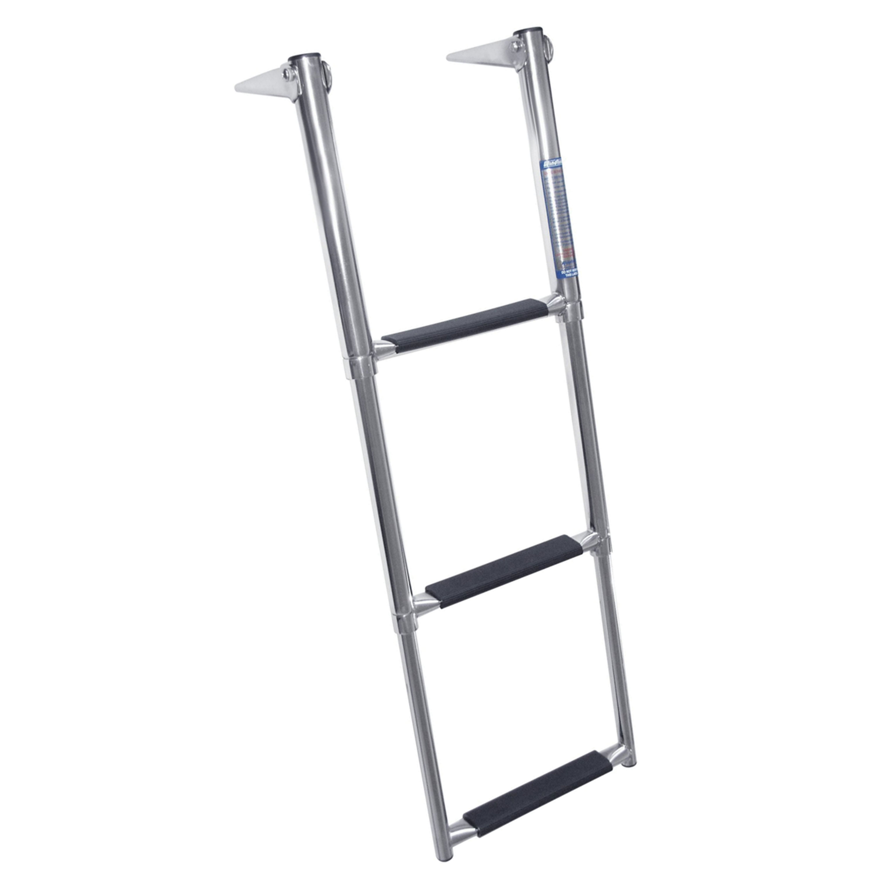 Windline TDL-3X Over Platform 3 Step Telescoping Ladder - Stainless ...