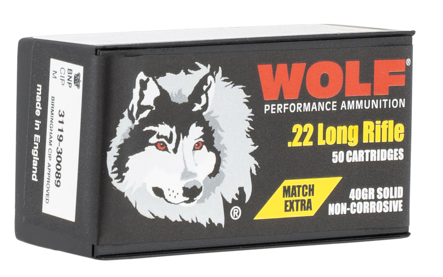 Wolf Ammo Rimfire .22 Long Rifle Extra 40 Grain Round Nose Steel Cased ...
