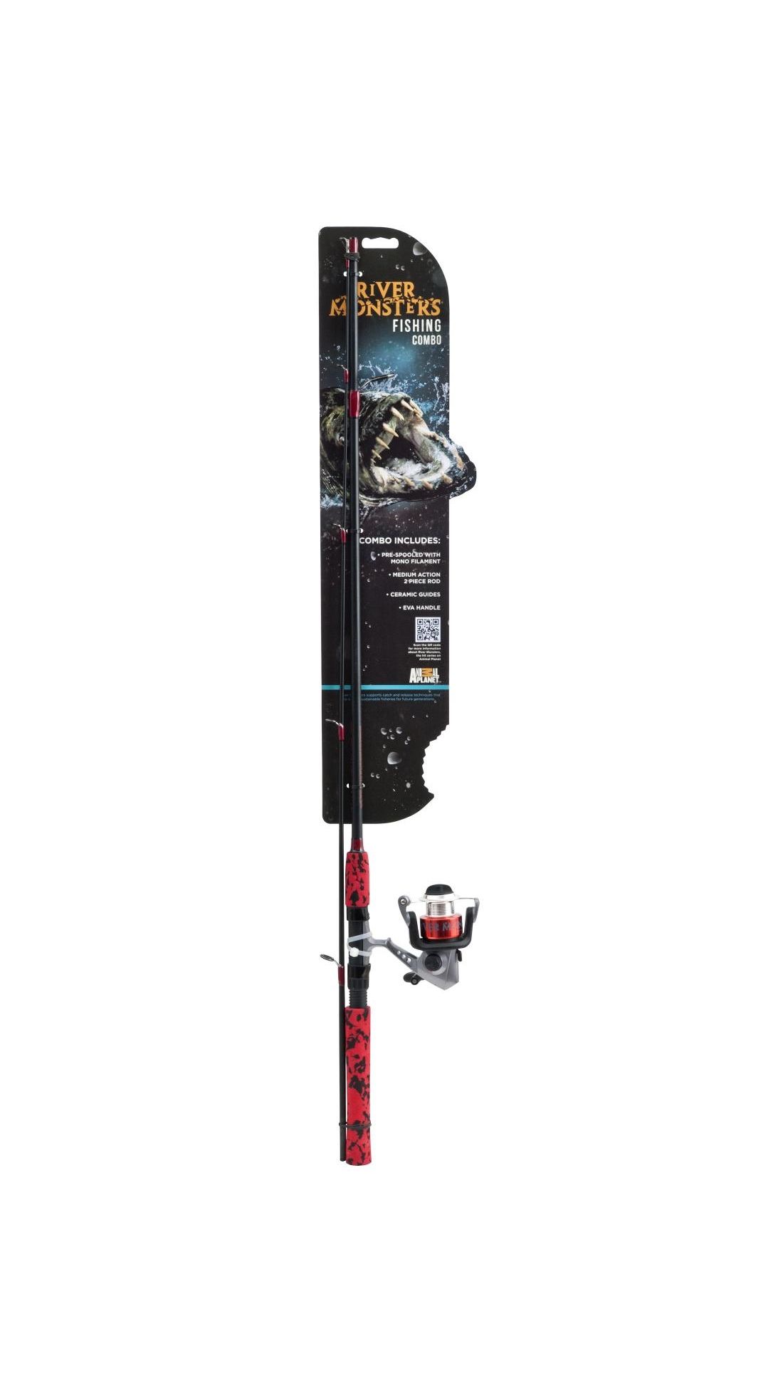 River Monsters Adventure Gear Spinning Fishing Rod and Reel Combo ...
